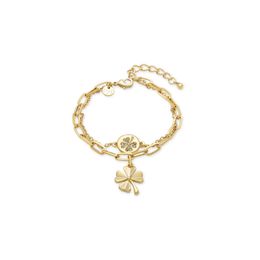 Luxenter Armband 'Flor' Damen Gr&ouml;&szlig;e 18 cm gold