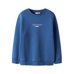 name it Sweatshirt Jungen Gr&ouml;&szlig;e 116 blau / wei&szlig;