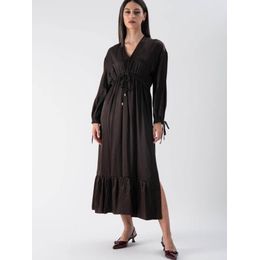 MND Kleid Damen Gr&ouml;&szlig;e 42 dunkelbraun Winterkleid