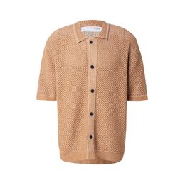 Selected Strickjacke 'SLHGINGER' Herren Gr&ouml;&szlig;e M karamell