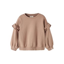 name it Sweatshirt M&auml;dchen Gr&ouml;&szlig;e 122/128 hellbraun