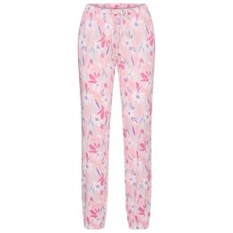 Vivance Dreams Pyjamahose pink Gr. 32/34 f&uuml;r Damen. Mit Allover-Druck. Nachhaltig.