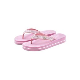 Venice Beach Badezehentrenner 'Sandale, Badeschuh, Badelatsche, Flip Flop, Badeschlappe, Pantolette' pink Gr. 35 f&uuml;r Damen. Mit Glitzerdetails