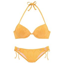 Buffalo Set: Push-Up-Bikini 'Romance' gelb Gr. 34 Cup A. Mit B&uuml;gel