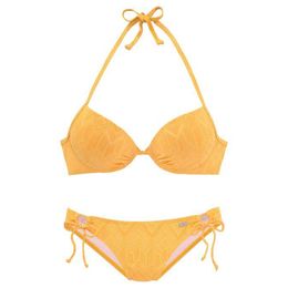 Buffalo Set: Push-Up-Bikini 'Romance' gelb Gr. 40 Cup B. Mit B&uuml;gel