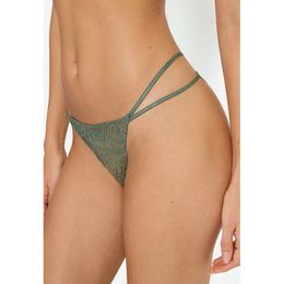 LSCN BY LASCANA String gr&uuml;n Gr. 32/34 f&uuml;r Damen. Figurbetont. Nachhaltig.
