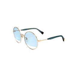 Furla Damen-Sonnenbrille in Gold/ Hellblau - 59% | Gr&ouml;&szlig;e 56 | Damen-brillen