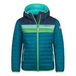 Trollkids Steppjacke "Eikefjord" in Blau/ Gr&uuml;n - 44% | Gr&ouml;&szlig;e 128 | Kinderjacken