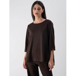 MND Bluse 'Soft Touch Edged' Damen Gr&ouml;&szlig;e L/XL kastanienbraun