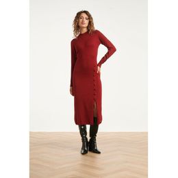 Smashed Lemon Strickkleid in Bordeaux - 64% | Gr&ouml;&szlig;e XL | Damen-kleider
