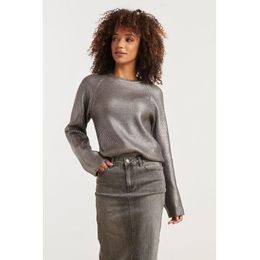 Smashed Lemon Pullover in Silber - 61% | Gr&ouml;&szlig;e M | Damen-pullover-cardigans