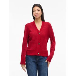 Vila Cardigan "Miraz" in Rot - 37% | Gr&ouml;&szlig;e XL | Damen-pullover-cardigans