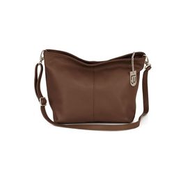 Lucca Baldi Leder-Umh&auml;ngetasche "Trapani" in Braun - (L)33 x (B)14 x (H)25 cm - 74% | Damen-taschen