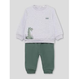 Street MONKEY 2tlg. Outfit in Gr&uuml;n/ Grau - 50% | Gr&ouml;&szlig;e 74 | Baby-sweatshirts-jacken
