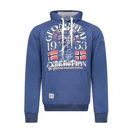 Geographical Norway Hoodie "Gakim" in Blau - 57% | Gr&ouml;&szlig;e XL | Herren-sweatshirts-jacken