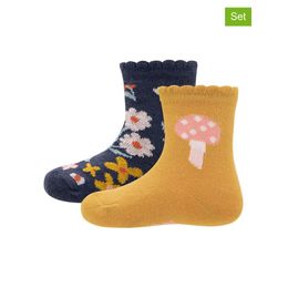 Ewers 2er-Set: Socken in Gelb/ Dunkelblau - 33% | Gr&ouml;&szlig;e 18/19 | Babysocken-strumpfhosen