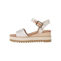Toms Shoes TOMS Sandalen "Diana" in Creme/ Braun - 51% | Gr&ouml;&szlig;e 40 | Damen-sandalen