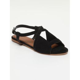 Les BAGATELLES Leder-Sandalen "Loberia" in Schwarz - 58% | Gr&ouml;&szlig;e 41 | Damen-sandalen