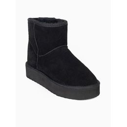 Gooce Leder-Winterboots "Thimble" in Schwarz - 61% | Gr&ouml;&szlig;e 40 | Damen-stiefel