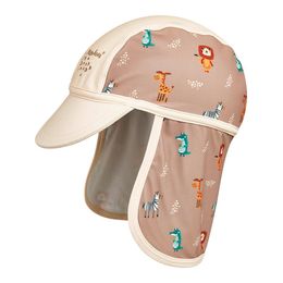 Playshoes Nackenschutzcap in Hellbraun/ Creme - 23% | Gr&ouml;&szlig;e 53 cm | Baby-caps-huete