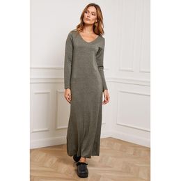 Jos&eacute;fine Strickkleid "Dovel" in Khaki - 68% | Gr&ouml;&szlig;e S | Damen-kleider