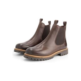 TRAVELIN' Leder-Chelsea-Boots in Braun - 62% | Gr&ouml;&szlig;e 43 | Herrenstiefel