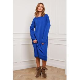 Jos&eacute;fine Strickkleid "Estudiente" in Blau - 70% | Gr&ouml;&szlig;e XL | Damen-kleider