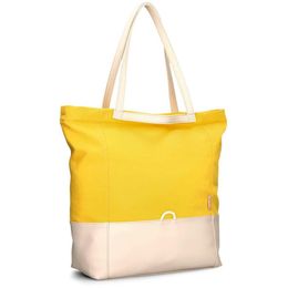 Zwei Shopper "Fiorella FI200" in Gelb/ Creme - (B)44 x (H)38 x (T)19 cm - 48% | Damen-taschen