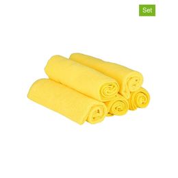 Dunlop 5er-Set: Auto-Mikrofasert&uuml;cher in Gelb - (L)40 x (B)40 cm - 15% | Putzutensilien