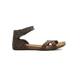 Comfortfusse Leder-Sandalen in Braun/ Schwarz - 67% | Gr&ouml;&szlig;e 38 | Damen-sandalen