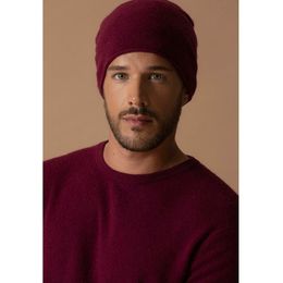 Perfect Cashmere Kaschmir-M&uuml;tze "June" in Aubergine - 42% | Damen-muetzen-caps