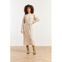 Smashed Lemon Strickkleid in Beige - 64% | Gr&ouml;&szlig;e M | Damen-kleider