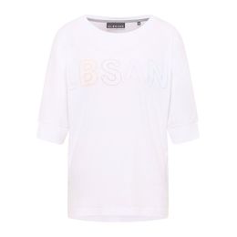ELBSAND Longsleeve "Imea" in Wei&szlig; - 55% | Gr&ouml;&szlig;e S | Damen-tops
