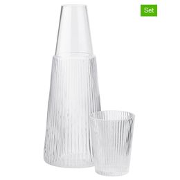 Stelton 2tlg. Set: Karaffe mit Glas "Pilastro" in Transparent - 39% | Gedeckter-tisch
