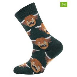 Ewers 3er-Set: Socken in Schwarz/ Gelb/ Gr&uuml;n - 49% | Gr&ouml;&szlig;e 23-26 | Kinder-socken-strumpfhosen
