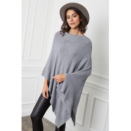 Jos&eacute;fine Poncho "Fano" in Grau - 69% | Gr&ouml;&szlig;e M | Damenjacken
