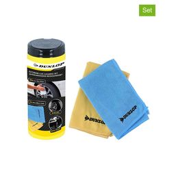Dunlop 3tlg. Autowaschset in Hellblau/ Orange - 13% | Putzutensilien