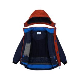 Peek U Ski-/ Snowboardjacke "Cyrus" in Dunkelblau/ Rot - 51% | Gr&ouml;&szlig;e 122 | Kinder-outdoor-jacken