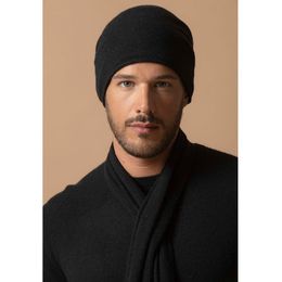 Perfect Cashmere Kaschmir-M&uuml;tze "June" in Schwarz - 50% | Damen-muetzen-caps
