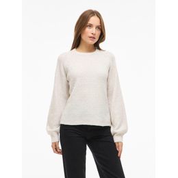 Vila Pullover "Vilas" in Wei&szlig; - 14% | Gr&ouml;&szlig;e L | Damen-pullover-cardigans
