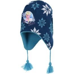 Disney Frozen Ohrenm&uuml;tze "Frozen" in Blau - 46% | Gr&ouml;&szlig;e 52 cm | Kindermuetzen