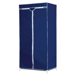 Alpina Stoffschrank in Dunkelblau - (B)75 x (H)160 x (T) 50 cm - 51% | Garderoben