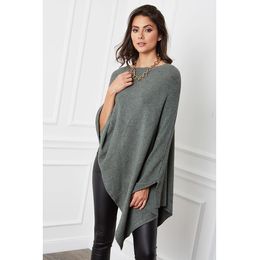 Jos&eacute;fine Poncho "Fano" in Khaki - 71% | Gr&ouml;&szlig;e S | Damenjacken