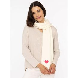 Zwillingsherz Schal "Herz" in Creme - (L)35 x (B)48 cm - 48% | Damen-schals-tuecher