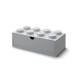 Lego Schubladenbox "Brick 8" in Grau - (B)32 x (H)16 x (T)12 cm - 25% | Kisten-koerbe