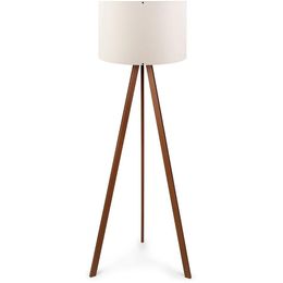 Opviq Standleuchte in Braun/ Creme - (H)140 x &Oslash; 38 cm - 75% | Stehleuchten