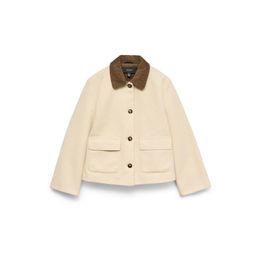 V&eacute;ro Moda Vero Moda Jacke 'VMFlorence' Damen Gr&ouml;&szlig;e M creme / braun