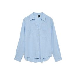 V&eacute;ro Moda Vero Moda Bluse 'VMThilde' Damen Gr&ouml;&szlig;e XL hellblau / wei&szlig;