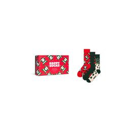 Happy Socks Socken '3-Pack Santa Socks Gift Set' Damen Gr&ouml;&szlig;e 36/40 rot