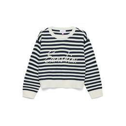 Vero Moda Girl Pullover 'VMApple' M&auml;dchen Gr&ouml;&szlig;e 134/140 marine / offwhite